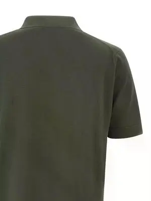FILIPPO DE LAURENTIIS Short-sleeve Ribbed-trim T-shirt - Green