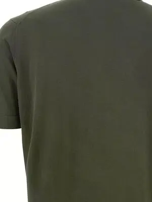 FILIPPO DE LAURENTIIS Short-sleeve Ribbed-trim T-shirt - Green