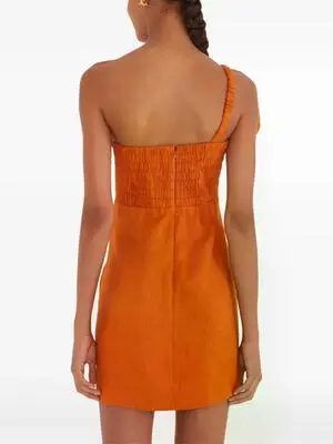Farm Rio Ruffle One-shoulder Mini Dress