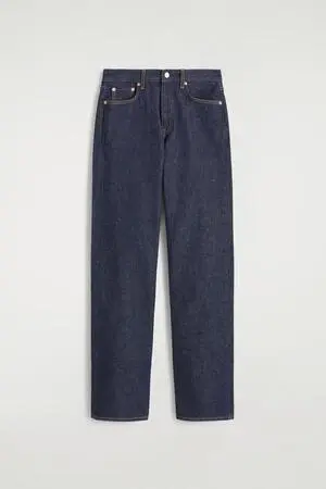 Cos COS Chord Straight-Leg Jeans In Dark Indigo Wash Indigo
