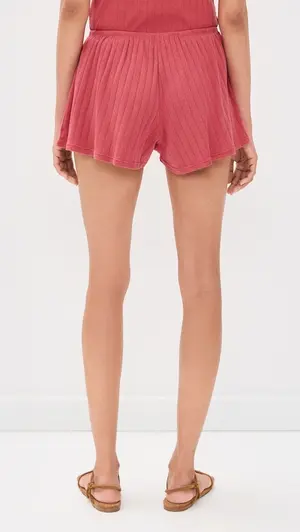 Donni. Pointelle Tap Shorts