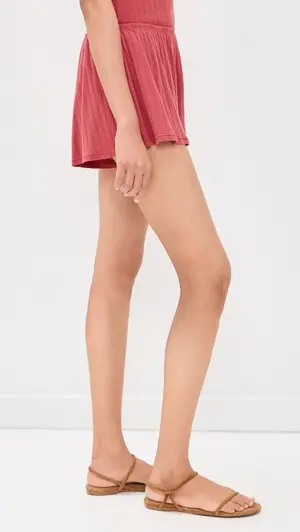 Donni. Pointelle Tap Shorts
