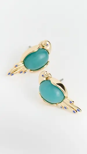 Lele Sadoughi Eileen Parrot Stud Earrings