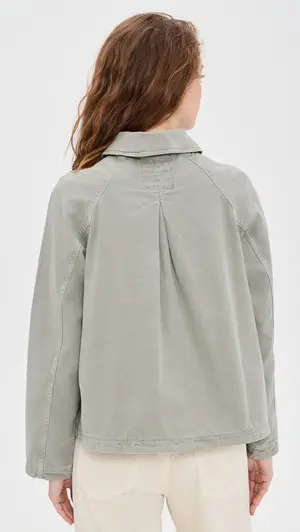Marine Layer Collared Canvas Trench Coat