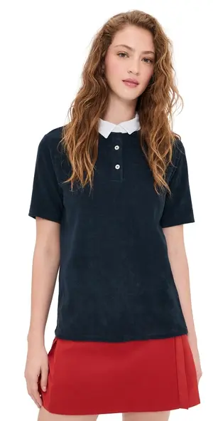 Kule Terry Polo With Classic Collar
