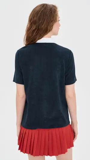 Kule Terry Polo With Classic Collar