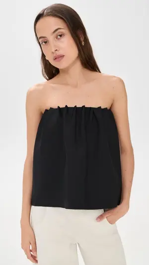 HOUSE OF DAGMAR Ruched Tube Top