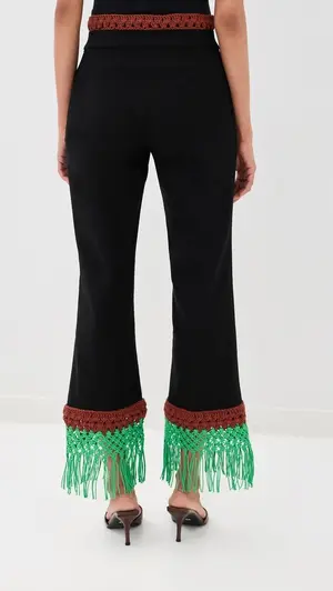 Rosie Assoulin Macrame Pizzants Pants