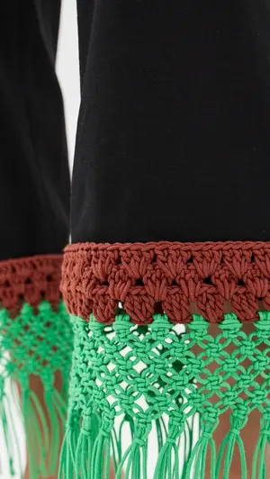 Rosie Assoulin Macrame Pizzants Pants