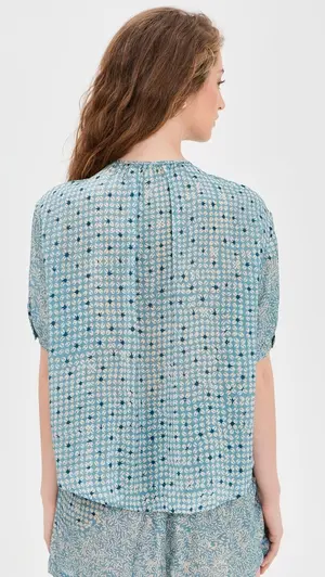 Natalie Martin Geometric Print Top