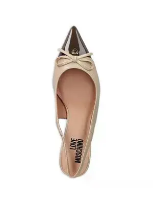 Moschino Bow-detail Slingback Pumps