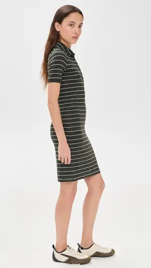 Rag & Bone Knit Stripe Polo Mini Dress - Armmt