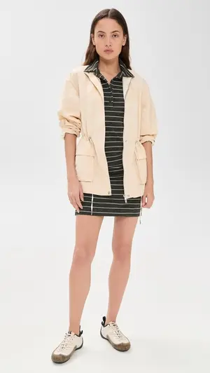 Rag & Bone Knit Stripe Polo Mini Dress - Armmt
