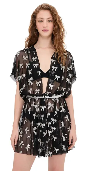 Norma Kamali Super Oversized Boyfriend Mini Dress
