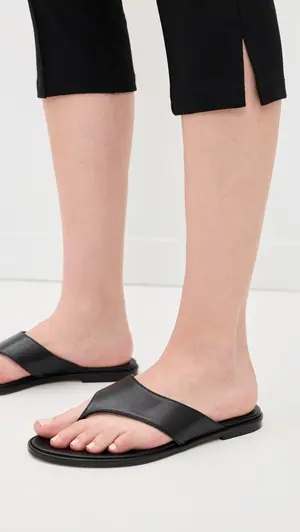 AeydĒ Amaya Nappa Leather Sandals - Black