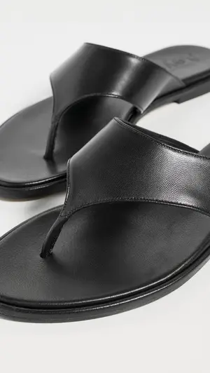 AeydĒ Amaya Nappa Leather Sandals - Black