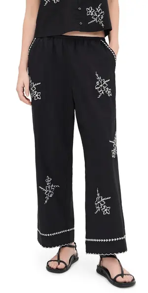 The Great. Weekend Hanky Embroidery Pants