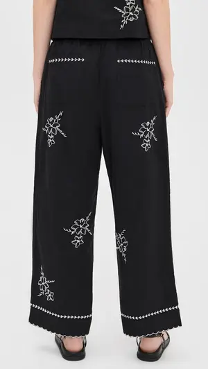 The Great. Weekend Hanky Embroidery Pants