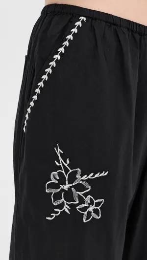 The Great. Weekend Hanky Embroidery Pants