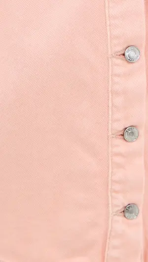LE JEAN Short Sleeve Denim Swing Shirt