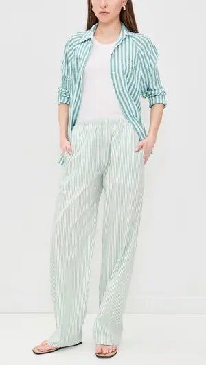 LESET Yoshi Stripe Wide Leg Pants