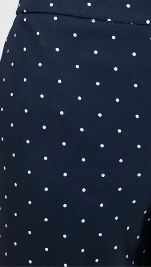 English Factory Polka Dot Wide Leg Trousers