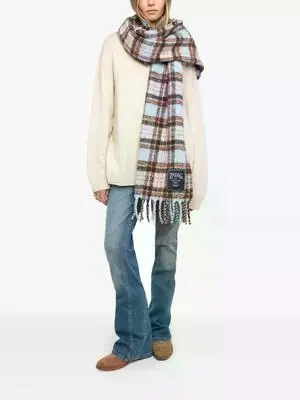 Zadig&Voltaire Joan Tartan Scarf - Blue