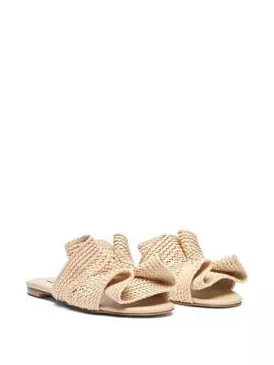 Casadei Hanoi Woven Sandals - Neutrals