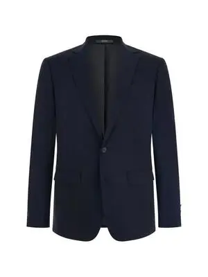 Boggi Milano Stretch Wool Blazer - Blue