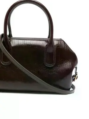 THEMOIRE Small Tallia Top-handle Tote Bag - Brown