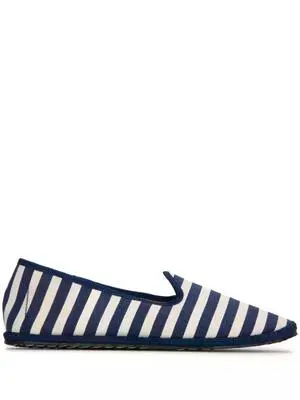 VIBI VENEZIA Striped Loafers - Blue