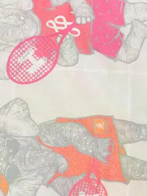 Hemisphere Graphic-print Scarf