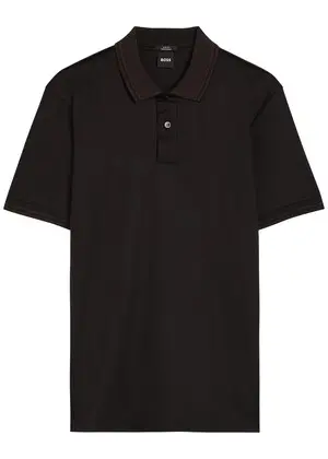 BOSS Phillipson Striped Trims Polo Shirt