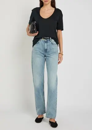 TOTEME Cotton And Silk-blend T-shirt