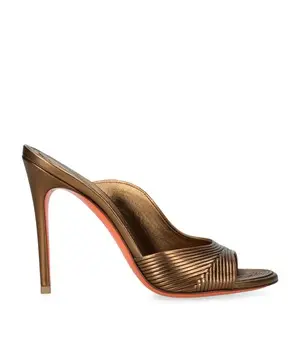 Santoni Nappa Leather Serpentine Mules