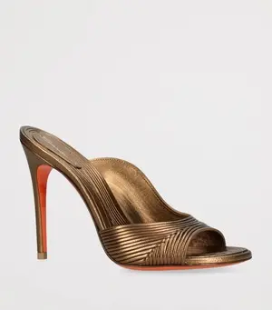Santoni Nappa Leather Serpentine Mules