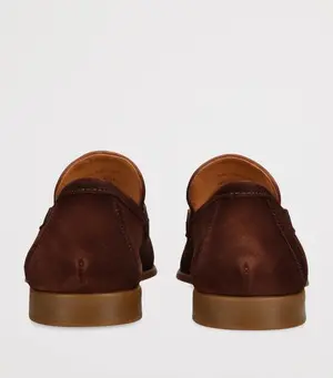 Magnanni Suede Seneca Tassel Loafers
