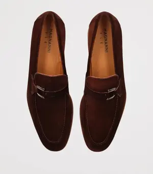 Magnanni Suede Seneca Tassel Loafers