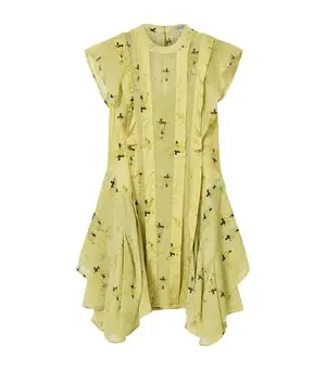 ALLSAINTS Printed Fleur Mini Dress - Yellow