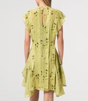ALLSAINTS Printed Fleur Mini Dress - Yellow