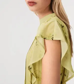 ALLSAINTS Printed Fleur Mini Dress - Yellow