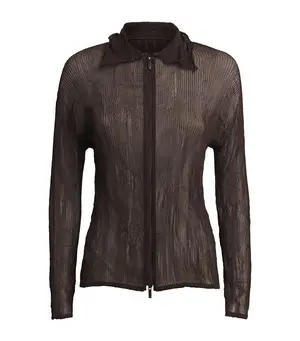 Issey Miyake Zip Up Cardigans For Women
