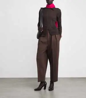Issey Miyake Chiffon Twist 1 Pleats Zip Cardigan