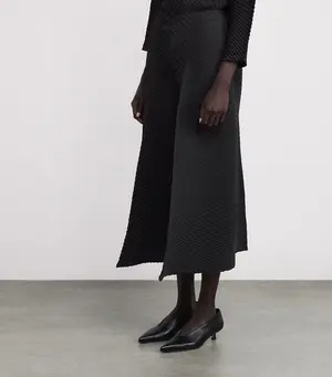 Issey Miyake Plaster Pleats Cropped Trousers