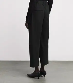 Issey Miyake Cotton-blend Simple Ensemble Trousers - Black