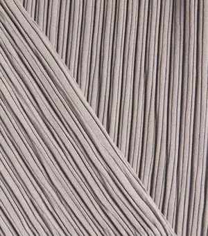 Issey Miyake Hatching Pleats Straight Leg Trousers - Grey