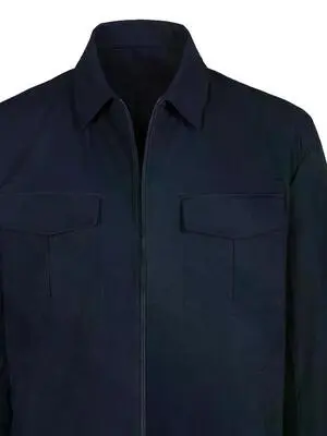 Kiton Zip-up Jacket - Blue