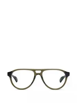PETER AND MAY Yan Pilot-frame Glasses - Green