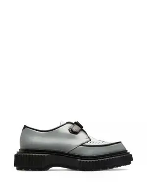ADIEU PARIS Buckle Wingtip Leather Loafers