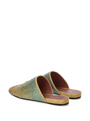 Premiata Rhinestone Embellished Mules